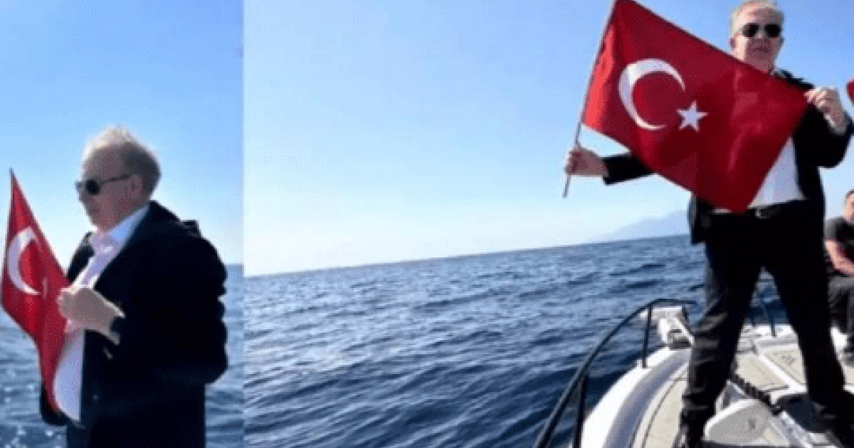 Ακραία πρόκληση στο Αιγαίο: Τούρκος απόστρατος ύψωσε τη τουρκική σημαία ...