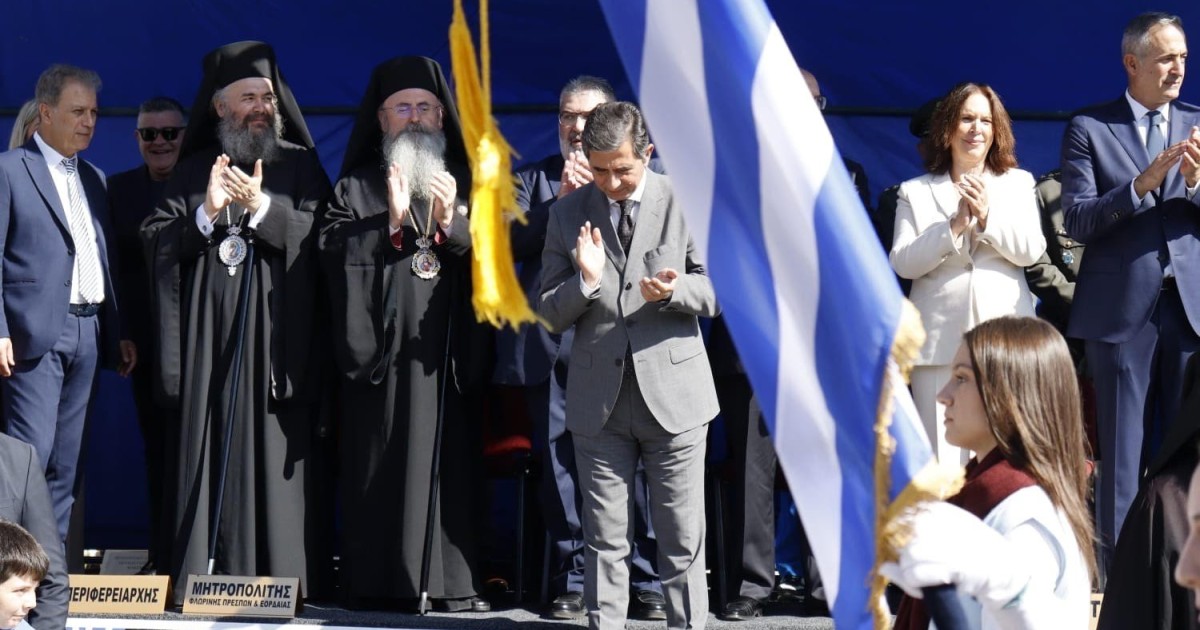 Ο ΥΜΑΘ Κωνσταντίνος Π. Γκιουλέκας στα Ελευθέρια της Πτολεμαΐδας