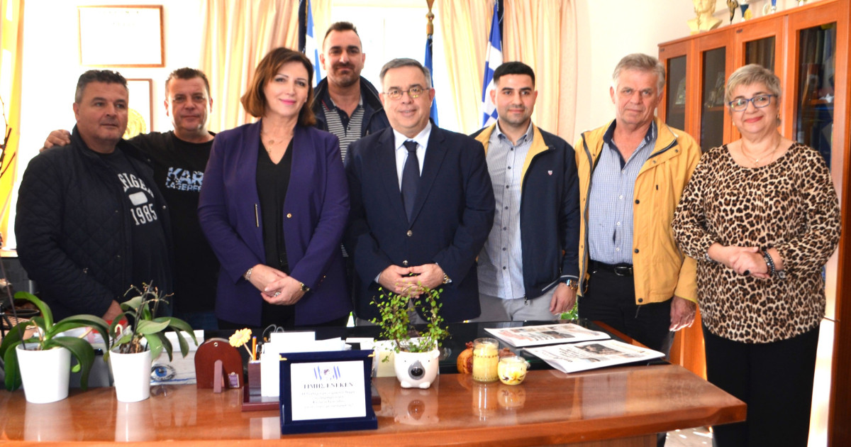Συνάντηση της Δημάρχου Σκύδρας Κατερίνας Ιγνατιάδου με τον Γραμματέα ...