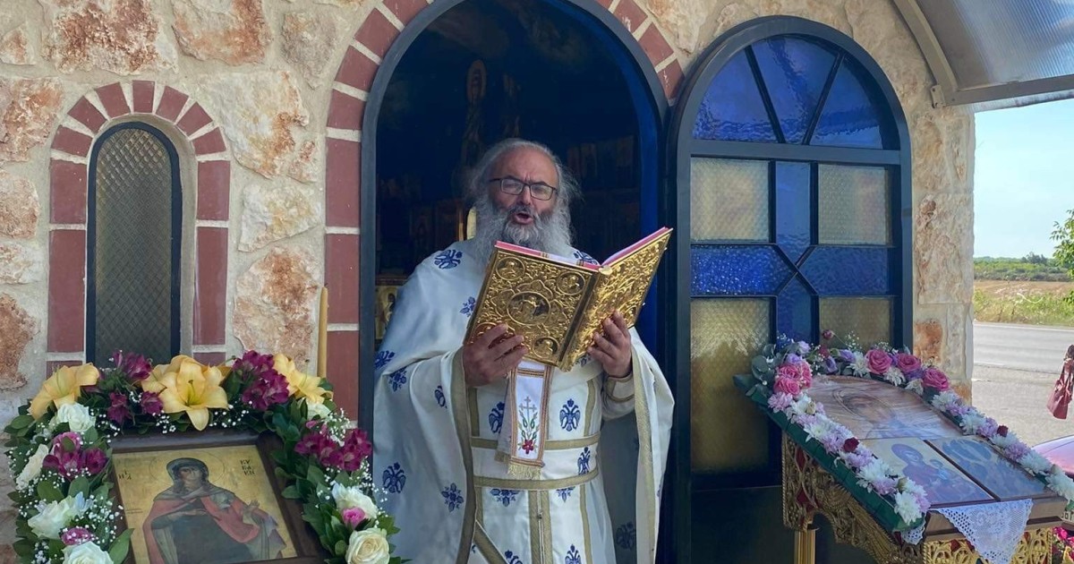 Η πανηγυρική θεία λειτουργία στο Ριζο