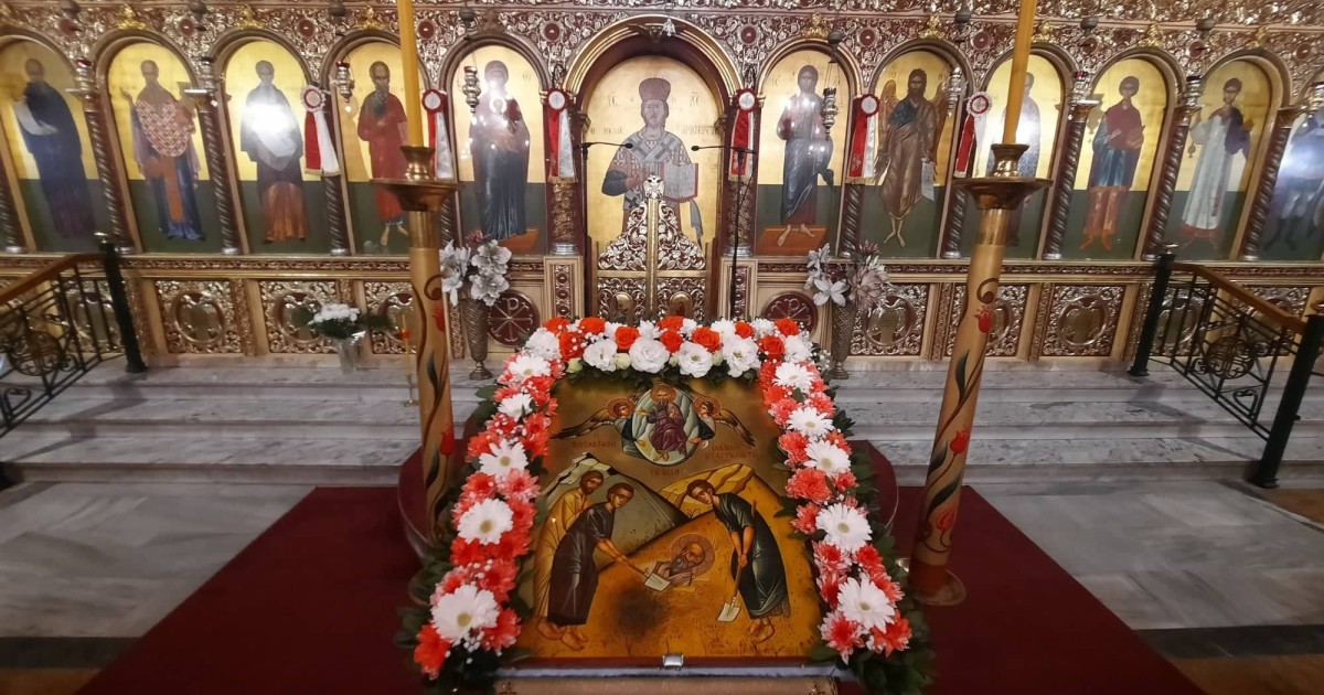 Μέγας Πανηγυρικός Εσπερινός στον Ι.Ν. Αγίου Ιωάννη Θεολόγου στο Αρσένι