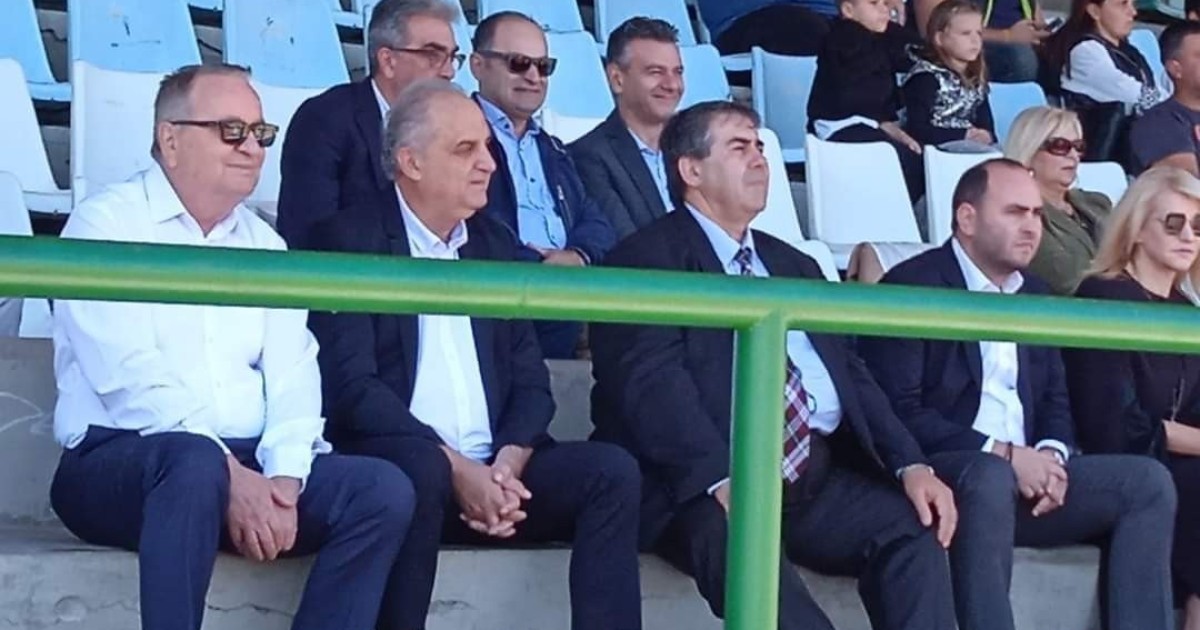 Ο Γιώργος Καρασμάνης στον αγιασμό του Εδεσσαϊκού