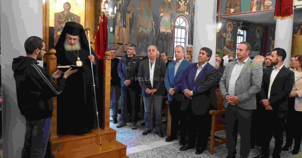 Η ευλάβεια του Δημάρχου Έδεσσας στην Αγία Χρυσή