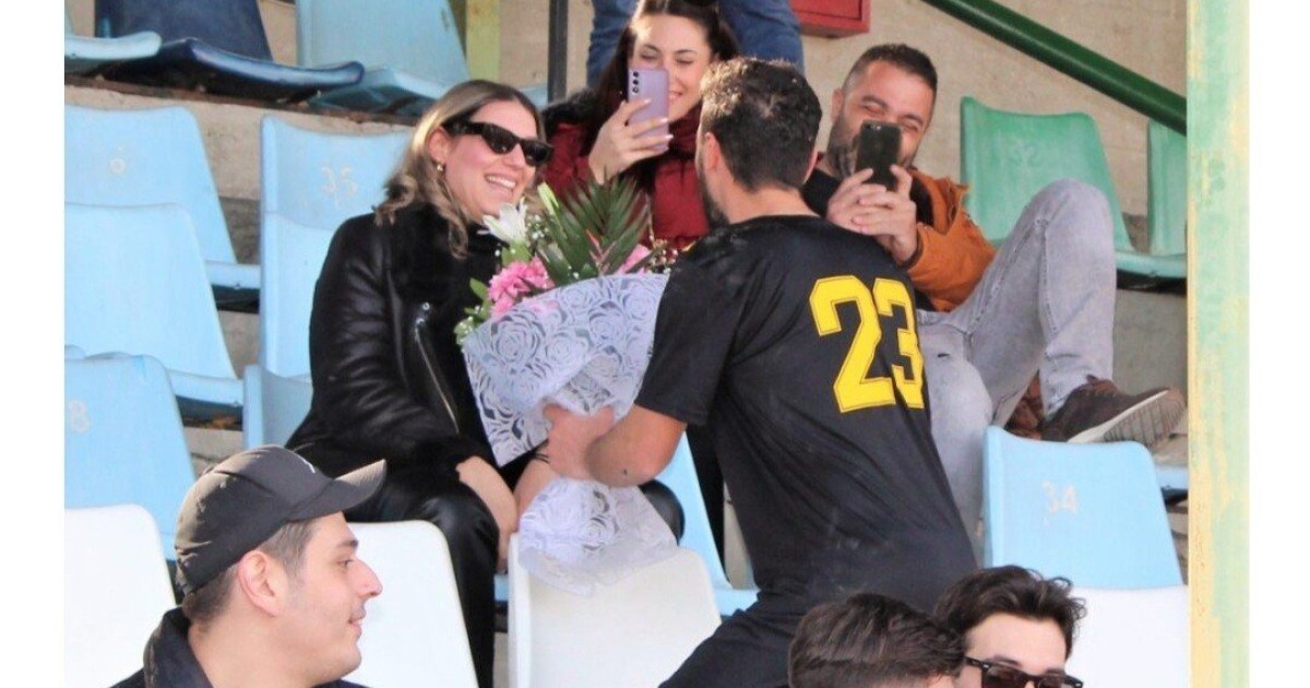 Πρόταση γάμου στο γήπεδο της Έδεσσας