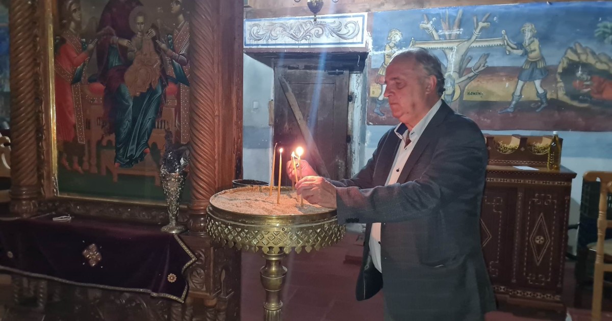Δημήτρης Γιάννου... Στο Μοναστήρι του Αρχαγγέλου μετά την προεκλογική ...