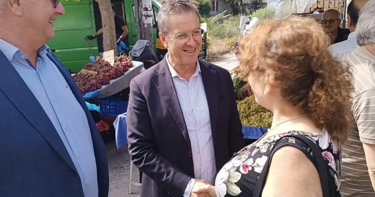 Συνάντηση με τον κόσμο της Αριδαίας ο Δημήτρης Μπινος
