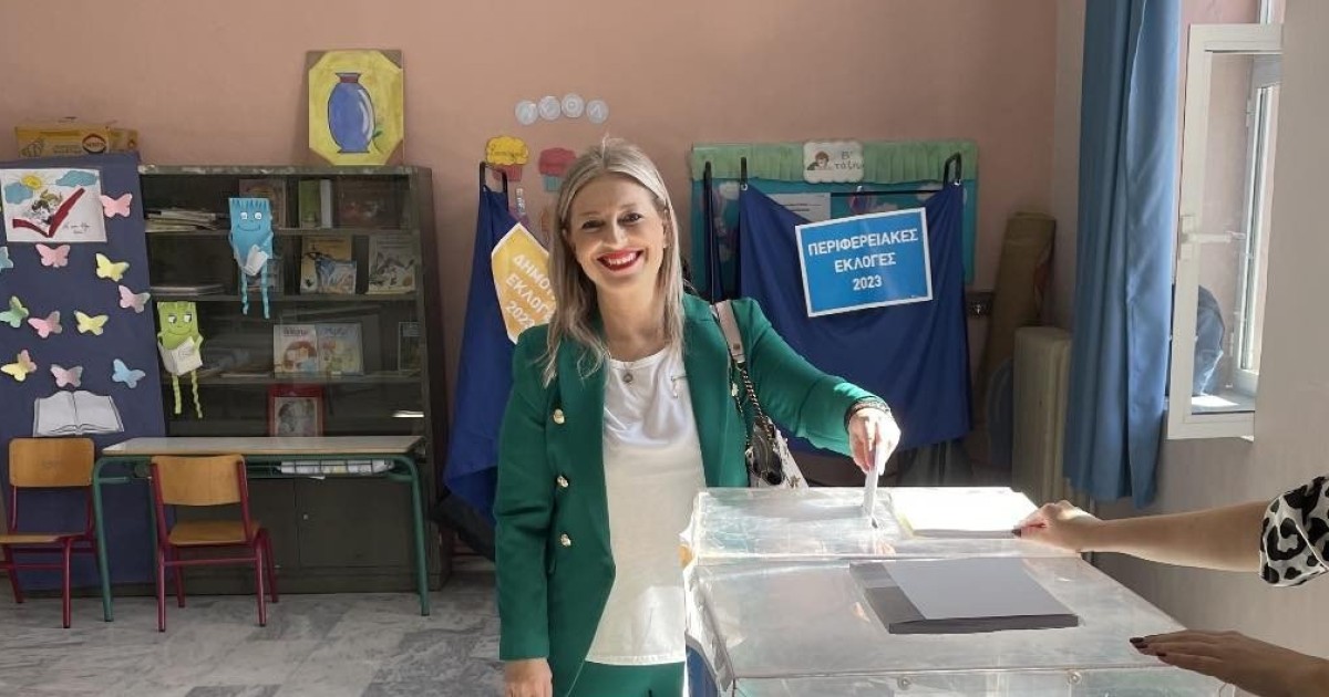 Άσκησε το εκλογικό της δικαίωμα η Μαρία Παπαδοπουλου