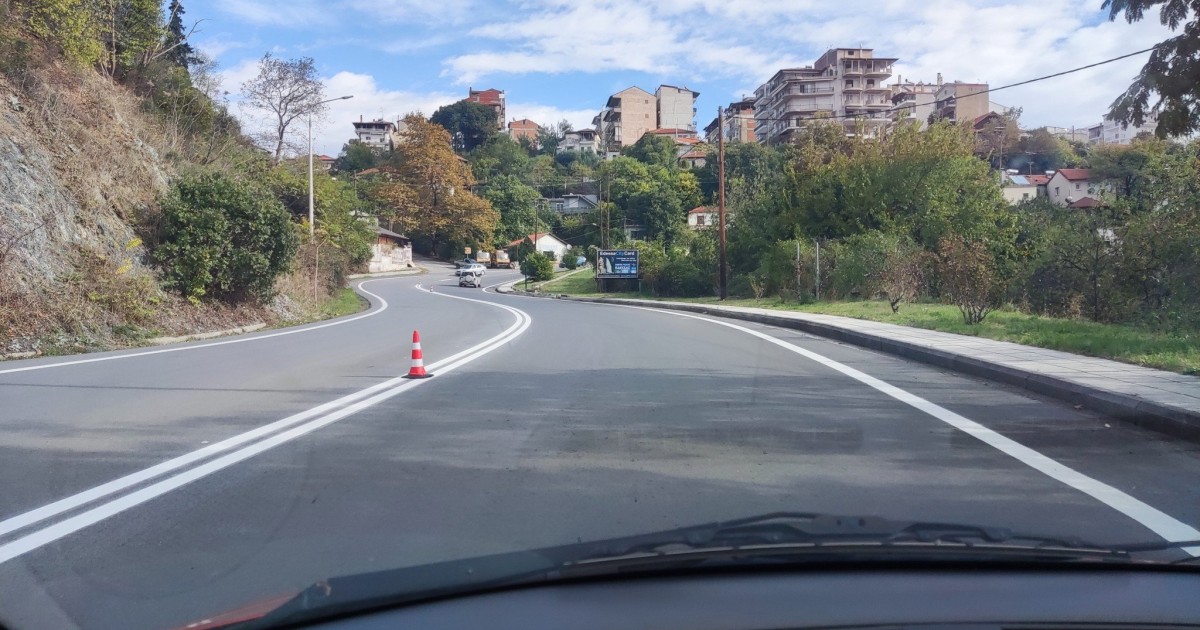 Διαγράμμιση σε δρόμους από την ΠΕ Πέλλας