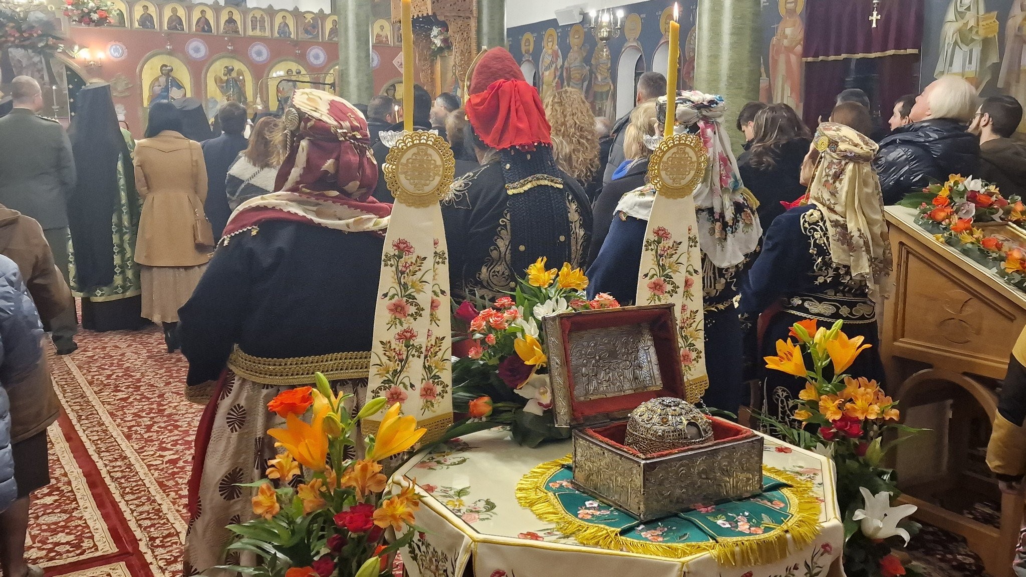 Έφτασε στην Αριδαία η τίμια Καρα του Αγίου Παρθενίου