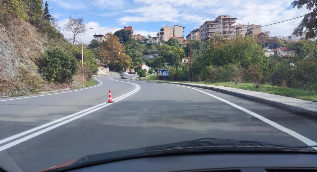Διαγράμμιση σε δρόμους από την ΠΕ Πέλλας