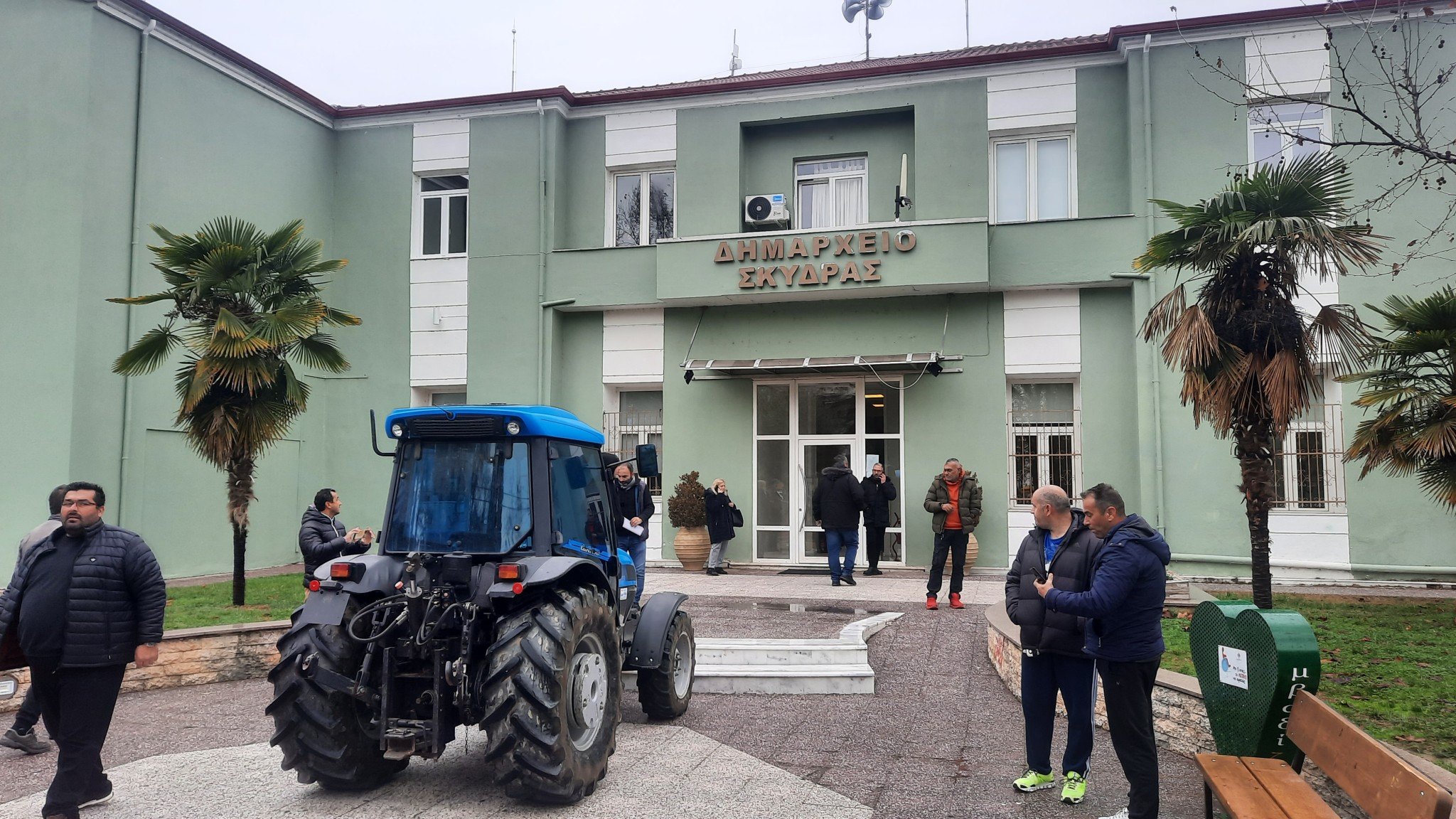 Δυναμική η παρουσία των αγροτών στην Σκύδρα